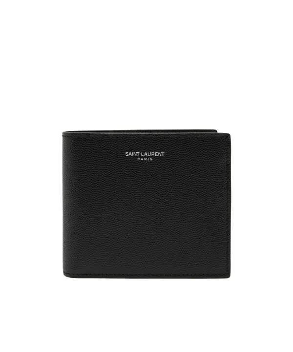 Saint Laurent Grained Leather Bi-fold Wallet