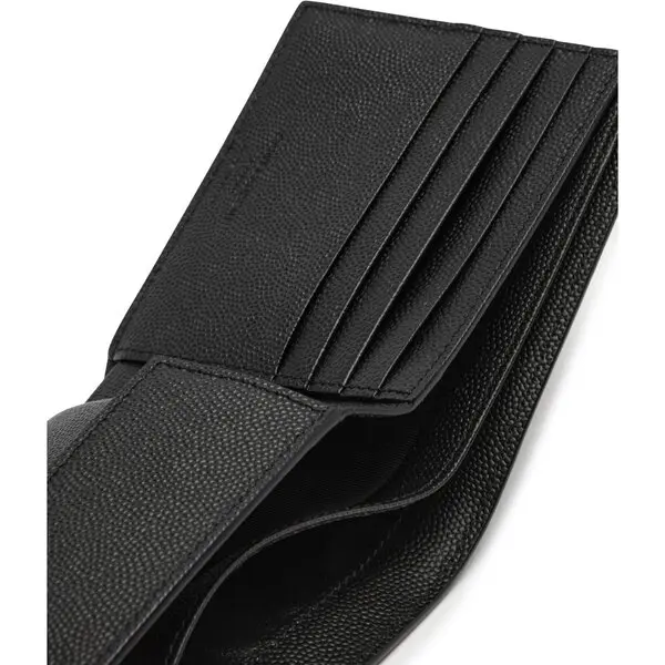 Saint Laurent Grained Leather Bi-fold Wallet