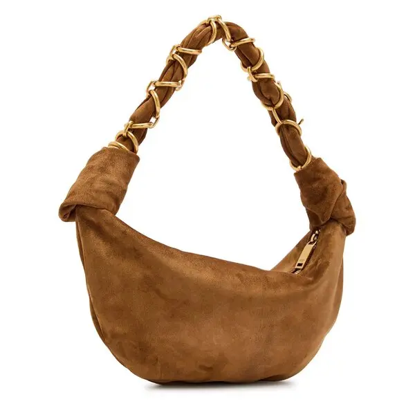 Saint Laurent Felt Moon-shaped Bag