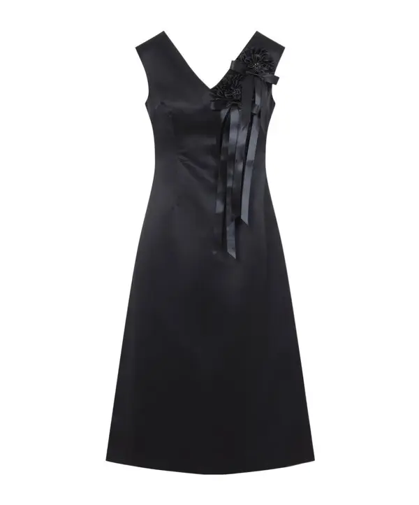 Simone Rocha V-neck Dress - Black
