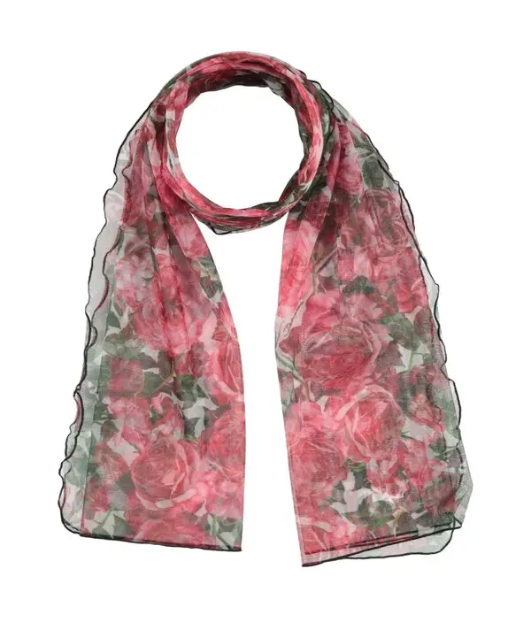 Dolce & Gabbana Printed Mesh Scarf - Pink