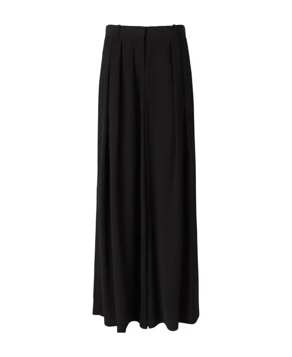 Balmain High-waisted Palazzo Pants - Black
