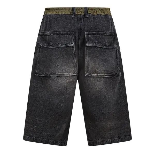DIESEL® Faded Denim Knee Shorts