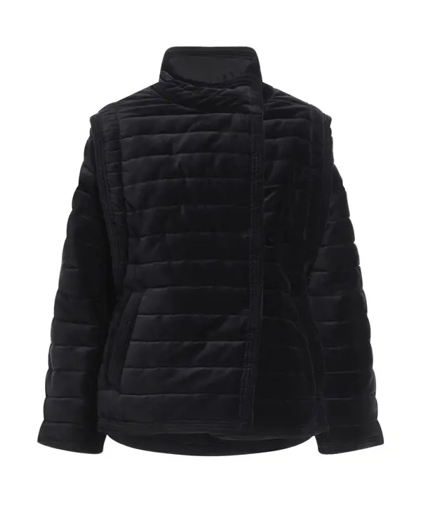 Isabel Marant Étoile Solid-color Velvet Cotton Jacket - Black