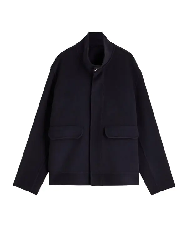 Emporio Armani Woolen Overcoat - Black