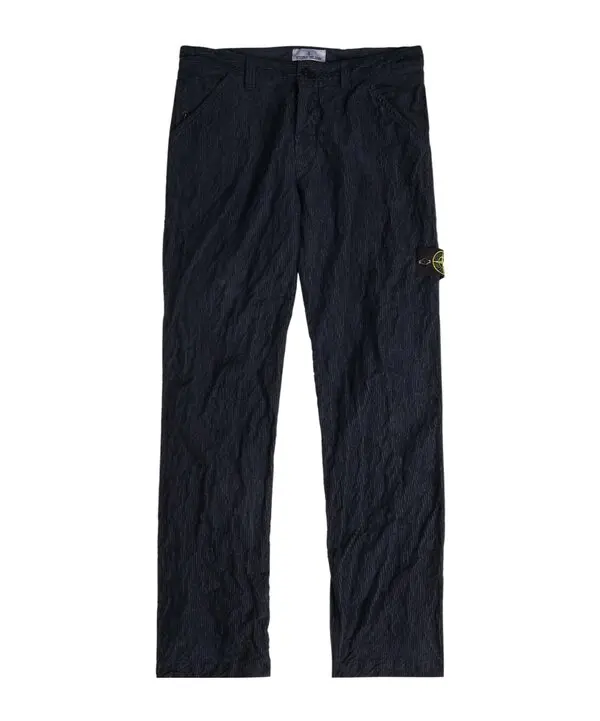 Stone Island Elastic Corduroy Trousers - Black