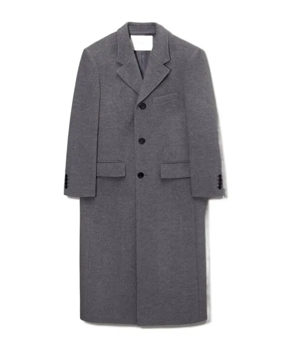 DUNST 2-way 3 Button Cashmere Coat - Black