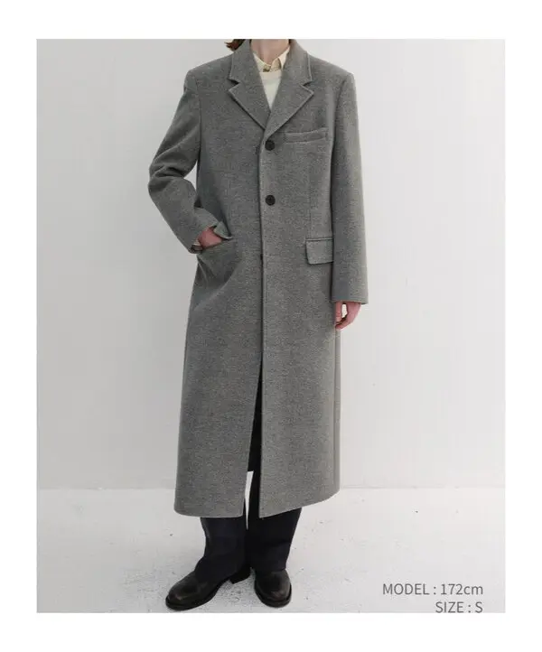 DUNST 2-way 3 Button Cashmere Coat