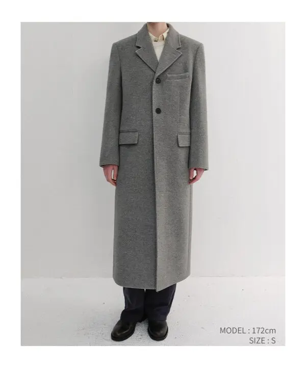 DUNST 2-way 3 Button Cashmere Coat