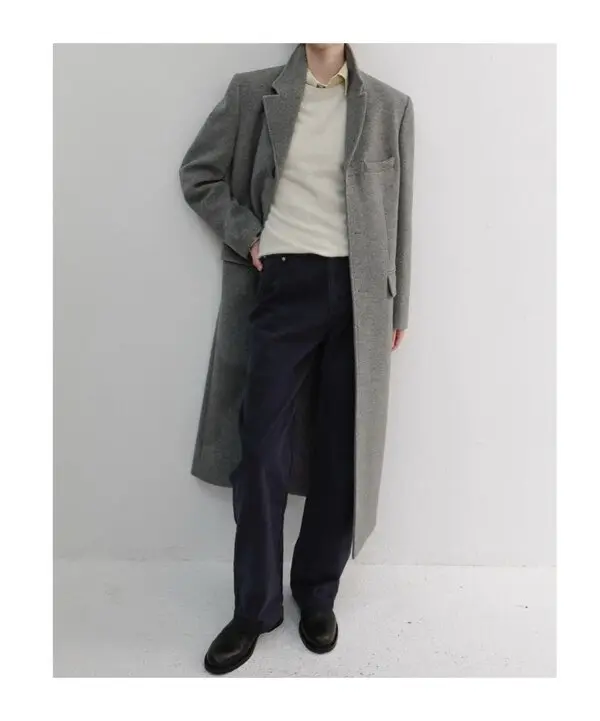 DUNST 2-way 3 Button Cashmere Coat