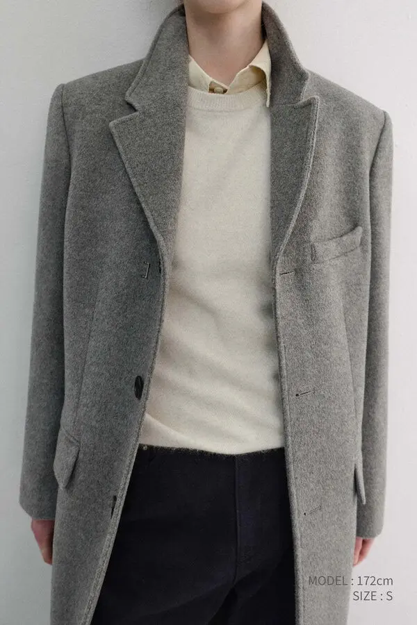 DUNST 2-way 3 Button Cashmere Coat
