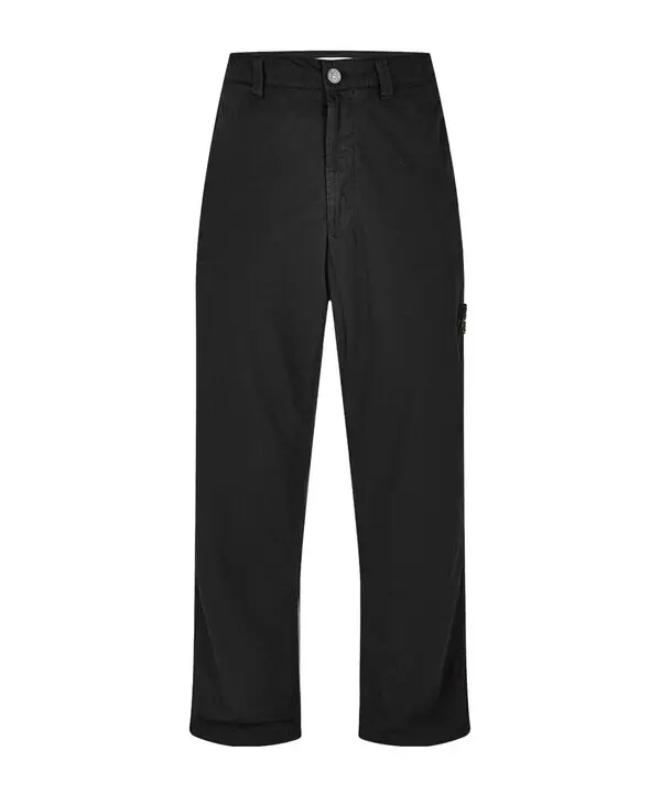 Stone Island Straight Work Pants - Black