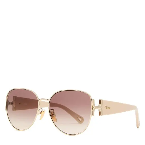Chloé Thin-frame Aviator Sunglasses