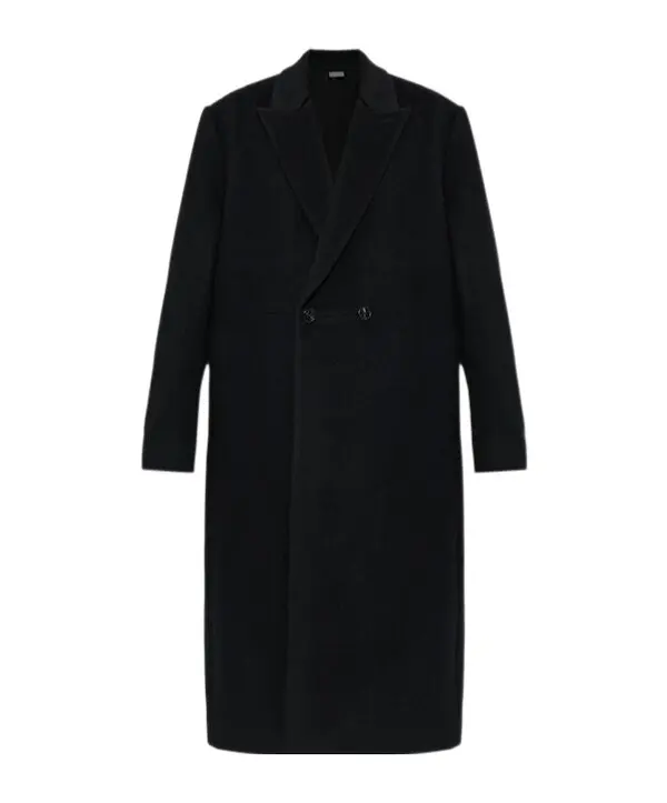 POST ARCHIVE FACTION (PAF) Long Coat With A Notch Lapel - Black