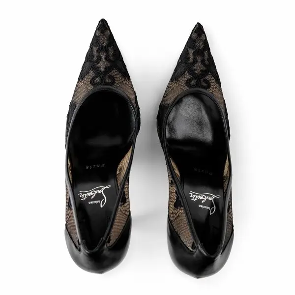 CHRISTIAN LOUBOUTIN Lace Pointed Stiletto Heel