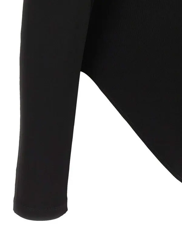 MARINE SERRE Cutout Tie-detail Long Sleeve Bodysuit