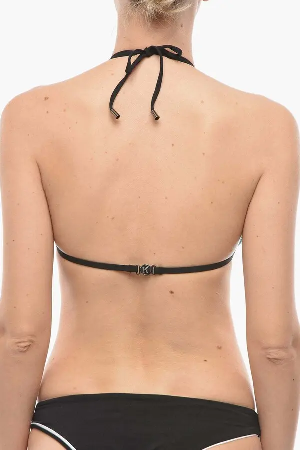 Karl Lagerfeld Logo-print Bikini Top