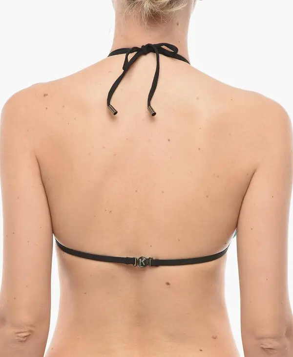 Karl Lagerfeld Logo-print Bikini Top