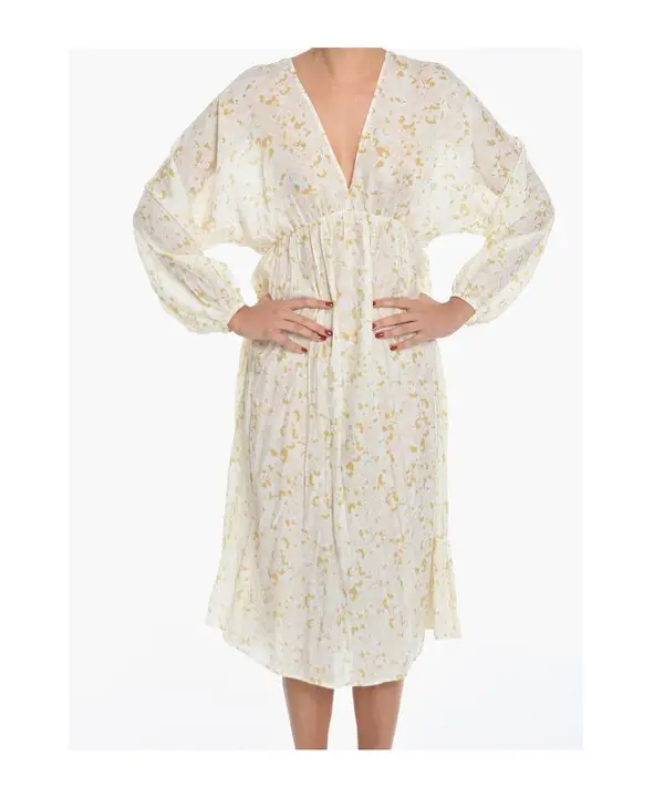 Samsøe Samsøe Gertrud Puff-sleeve Midi Dress