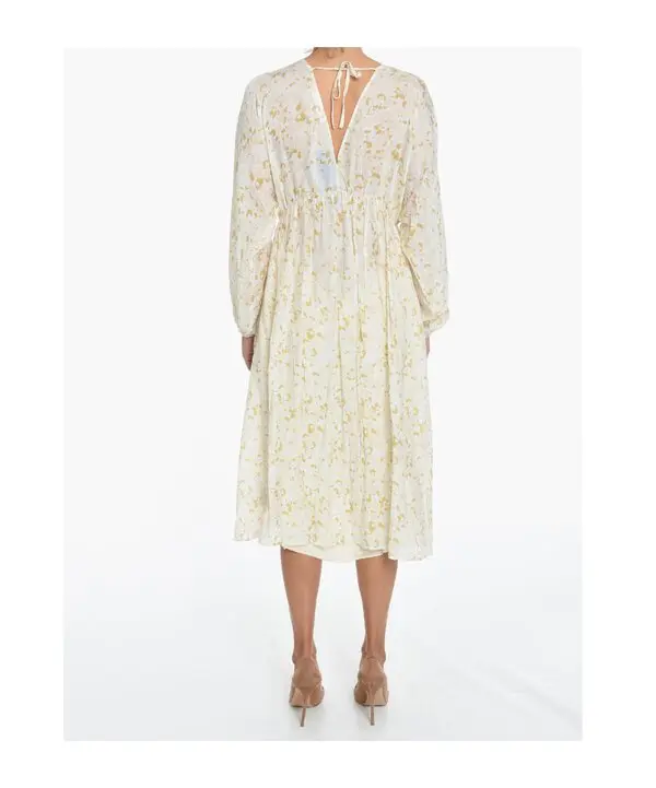 Samsøe Samsøe Gertrud Puff-sleeve Midi Dress