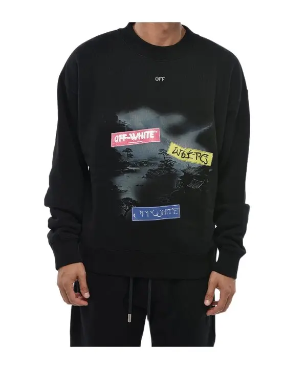 Off-White Type Sticker Skate Sweatshirt - Black