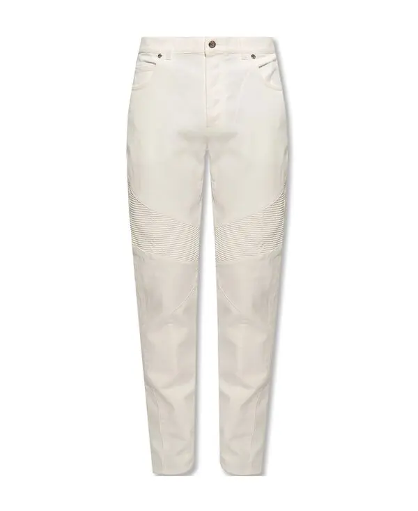 Balmain Slim Cut Cotton Jeans