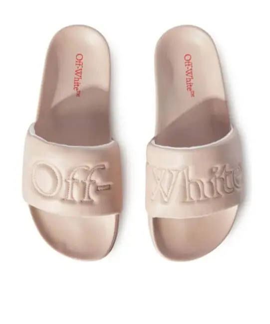 Off-White Bookish Sponge Logo-embroidered Slides