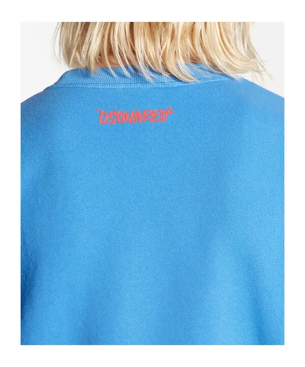 Dsquared2 Slogan-pront Cotton Sweatshirt