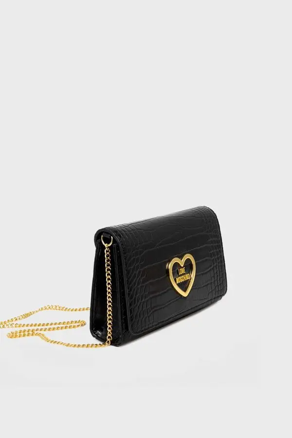 Moschino Crocodile-effect Crossbody Bag