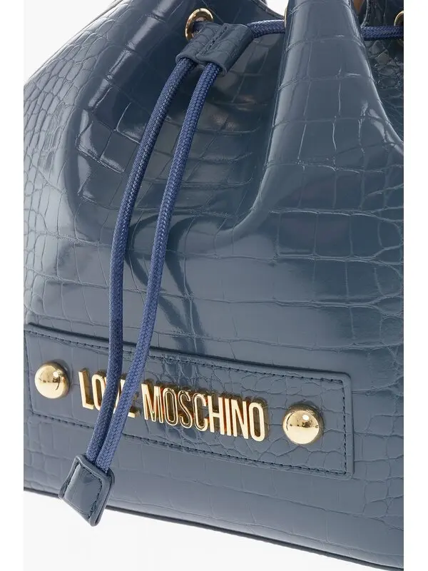 Moschino Logo-plaque Bucket Bag