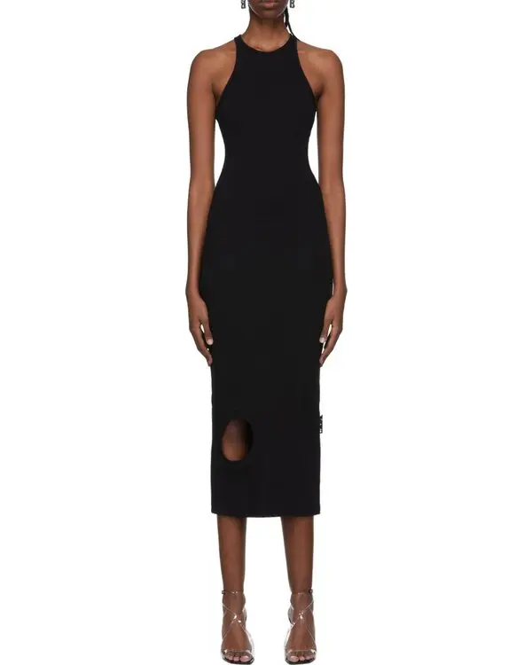 Off-White Meteor Cut-out Sleeveless Midi Dress