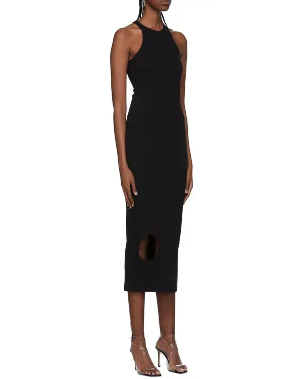 Off-White Meteor Cut-out Sleeveless Midi Dress
