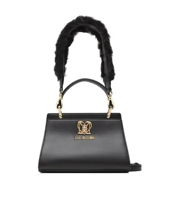 Moschino Logo-plaque Crossbody Bag - Black