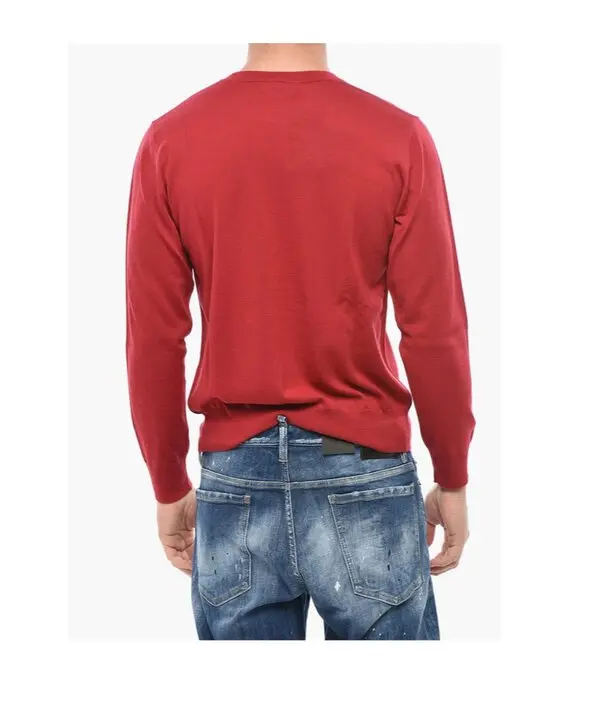 Dsquared2 Flocked-logo Crew-neck Sweater