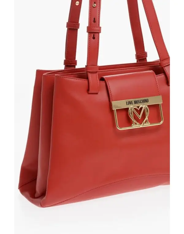 Moschino Logo-plaque Triple-compartment Tote Bag