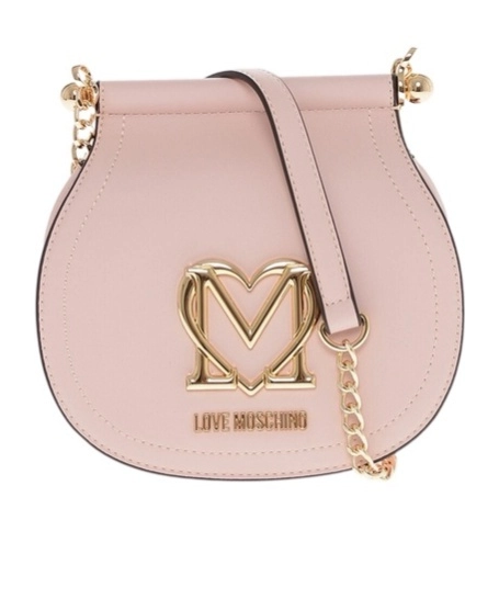 Moschino Logo-plaque Crossbody Bag - Pink