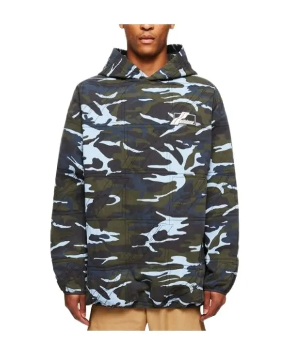 We11Done Camouflage Logo-patch Hoodie