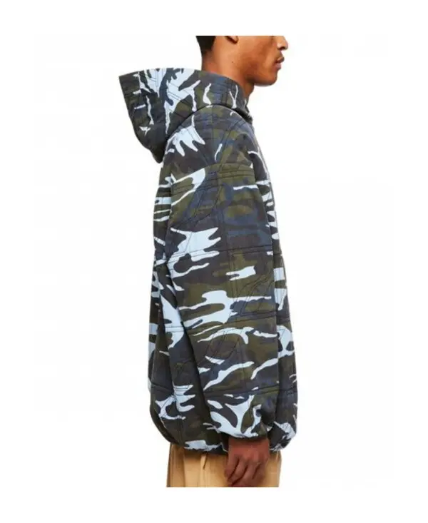 We11Done Camouflage Logo-patch Hoodie