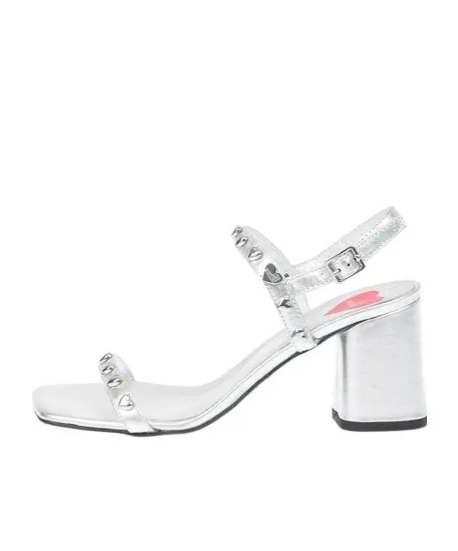 Moschino Chunky-heel Sandals - Silver