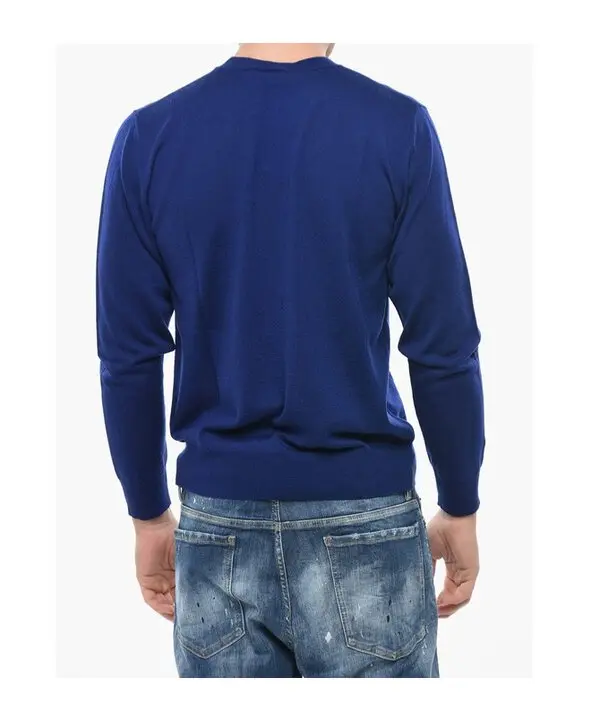 Dsquared2 Flocked-logo Crew-neck Sweater