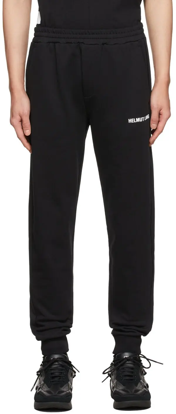 Helmut Lang Logo Printed Sweatpants