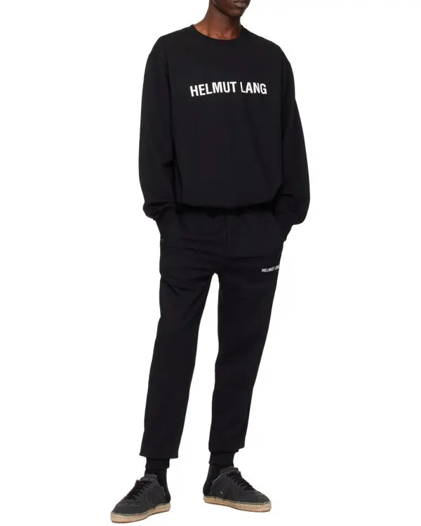 Helmut Lang Logo Printed Sweatpants