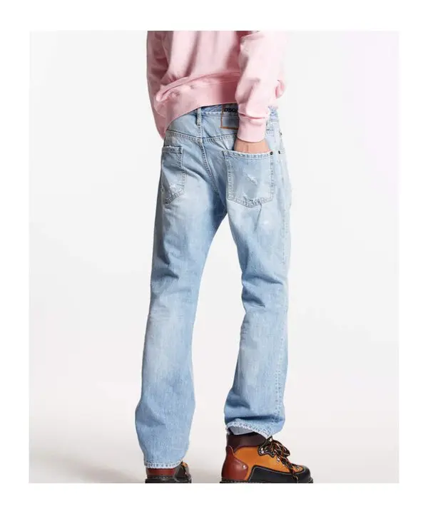 Dsquared2 Light-wash Straight-leg Jeans