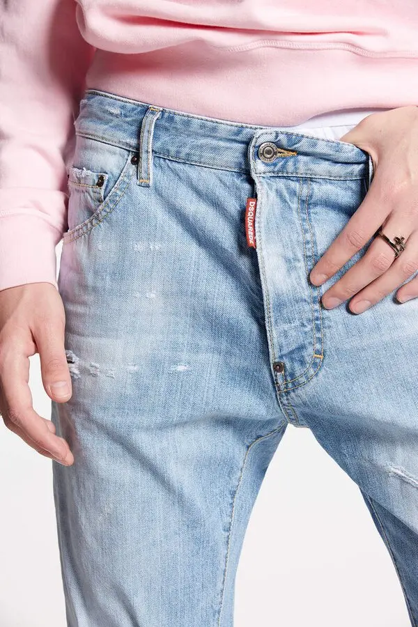 Dsquared2 Light-wash Straight-leg Jeans