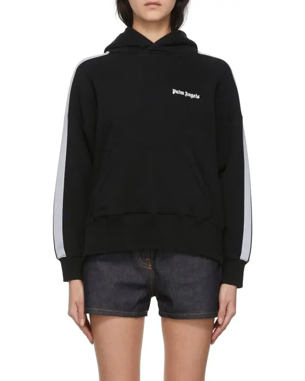 Palm Angels Logo-print Long-sleeve Hoodie