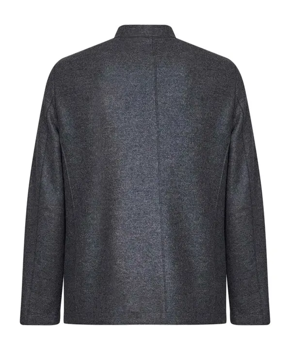 Harris Wharf London Stand Collar Buttoned Coat