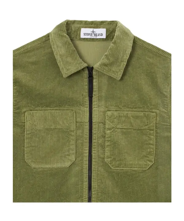 Stone Island Regular-fit Zip-up Overshirt With Chest Pockets