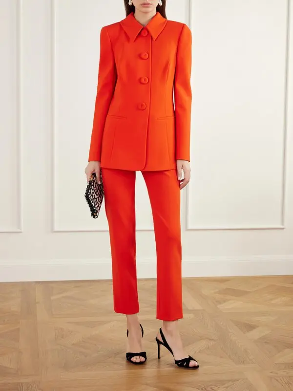Carolina Herrera Stretch Wool Twill Jacket