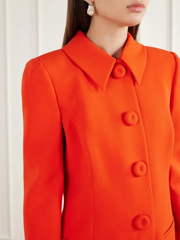 Carolina Herrera Stretch Wool Twill Jacket
