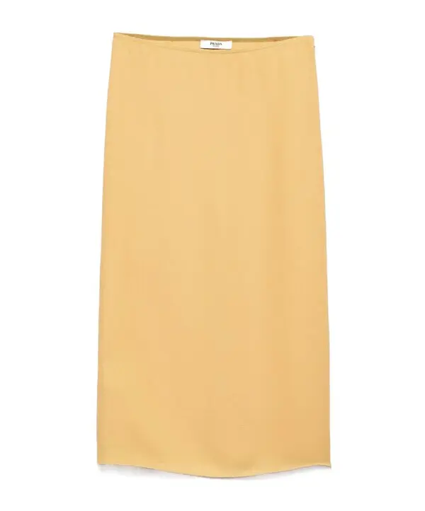 Prada Triple Chiffon Midi Skirt